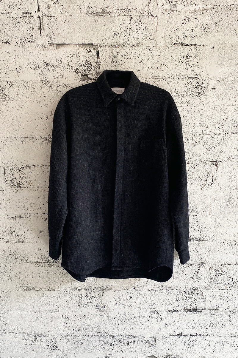 Black Wool Shirt – The Tweed Project